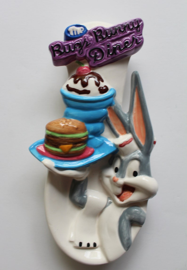 Vintage Ceramic Looney Tunes Bugs Bunny Spoon Rest 1998 - Etsy