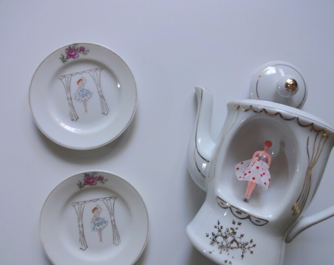 Vintage Lady Ballerina Musical Tea Set 1950s - Etsy