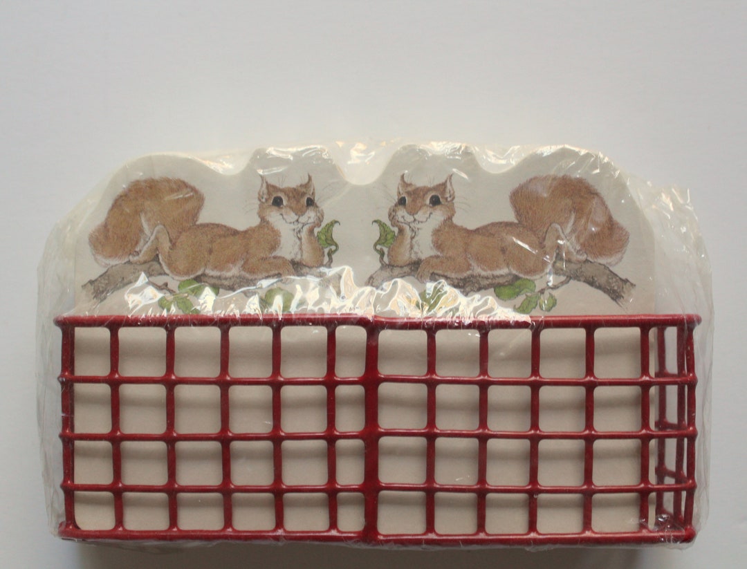 Vintage Current Critters Memos in Wire Basket Stationery Set 1988 - Etsy