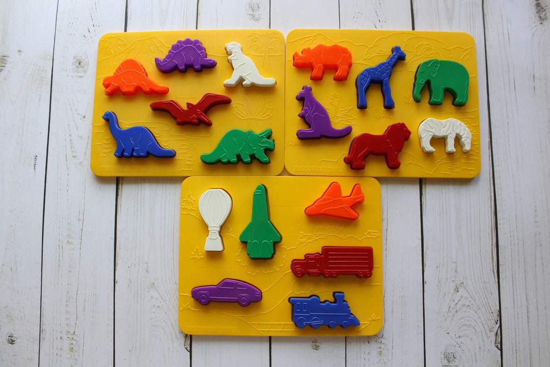 Vintage Discovery Kids Place and Trace Set 1990 - Etsy