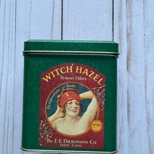 Vintage Dickinson Witch Hazel Collectible Metal Tin Box 1990s - Etsy
