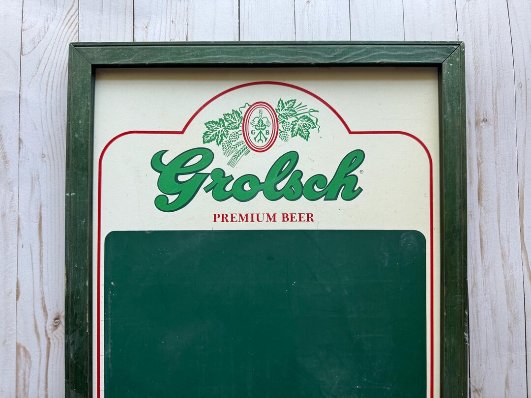 Vintage Grolsch Premium Beer Advertising Chalkboard Sign 1970s - Etsy