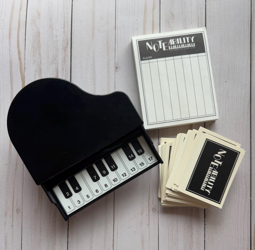 Vintage Tiger Noteability the Name of the Song Board Game 1990 - Etsy