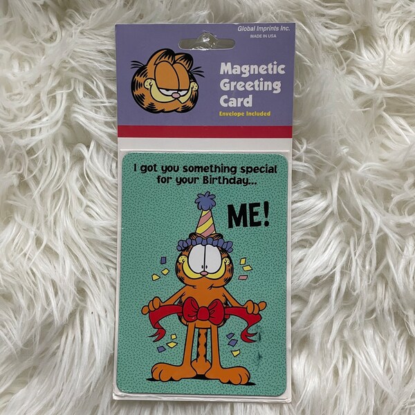 Garfield Birthday Card - Etsy