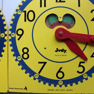 Vintage Judy Instructo Clocks Educational Toys 1974 - Etsy
