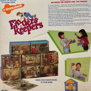 Vintage Nickelodeon Finders Keepers Game 1988 - Etsy