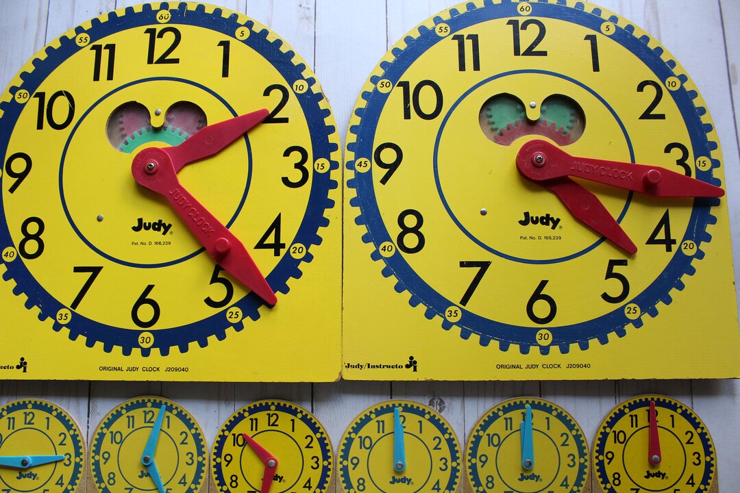Vintage Judy Instructo Clocks Educational Toys 1974 - Etsy