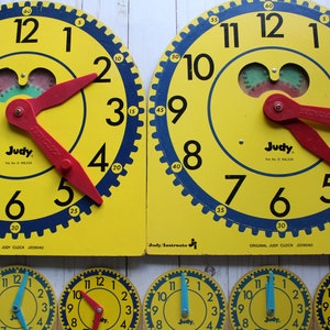 Vintage Judy Instructo Clocks Educational Toys 1974 - Etsy
