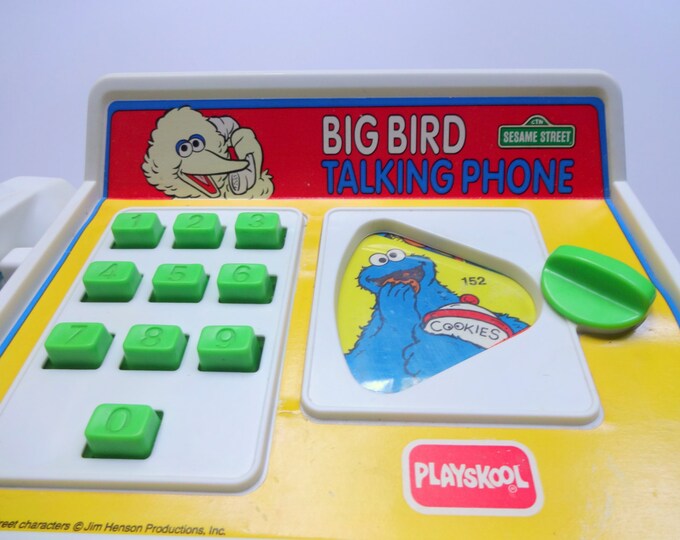 Vintage Big Bird Talking Phone 1985 - Etsy
