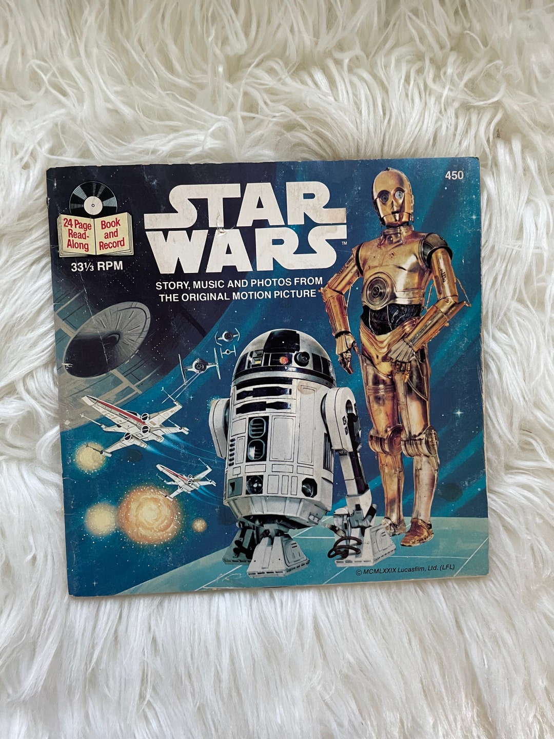 Vintage Star Wars Read Along Book and 33 1/3 RPM Record 1979 - Etsy