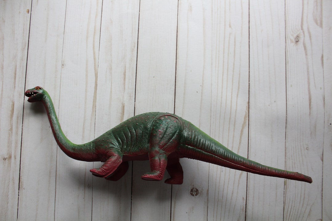 Vintage Dor Mei Hard Plastic Brontosaurus Dinosaur Toy 1980s - Etsy