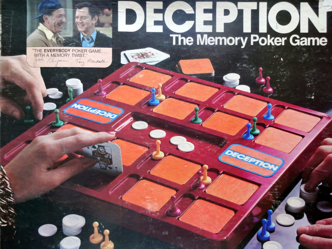 Vintage Deception Memory Poker Game 1975 - Etsy
