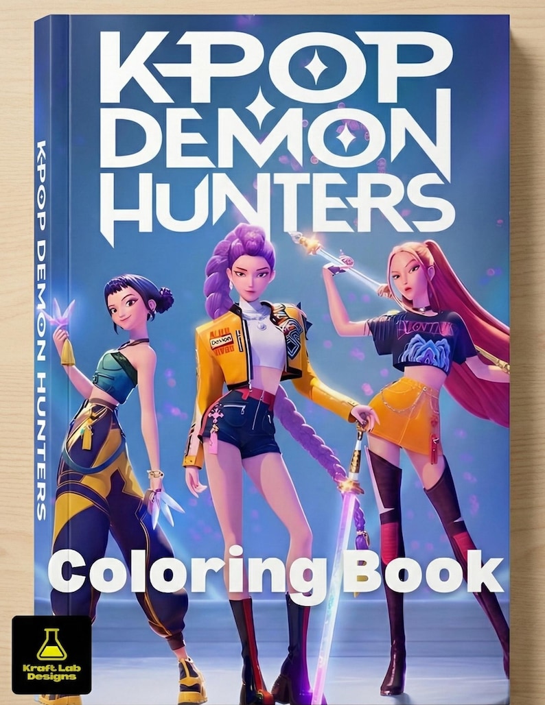 Kpop Demon Hunter Coloring Pages | Anime Printable Coloring Book | K ...