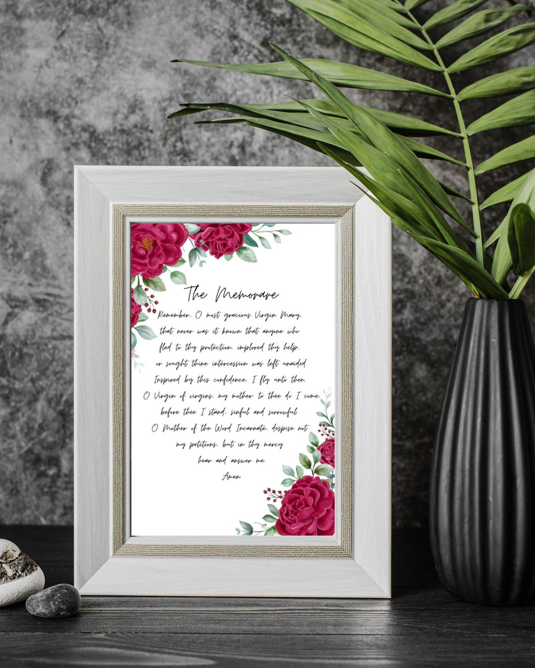 Memorare Prayer Printable, Digital Download, Catholic Decor, Blessed ...