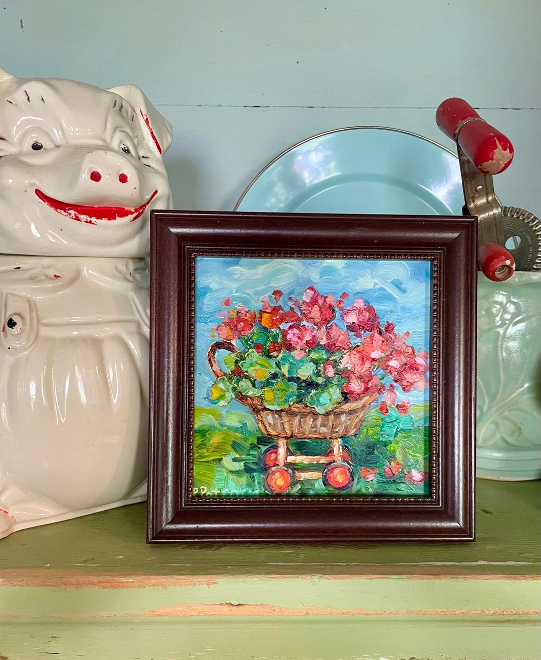 Geranium Painting - Etsy