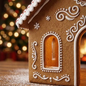 Gingerbread Church Template | Printable PDF Pattern (easy & Classic ...