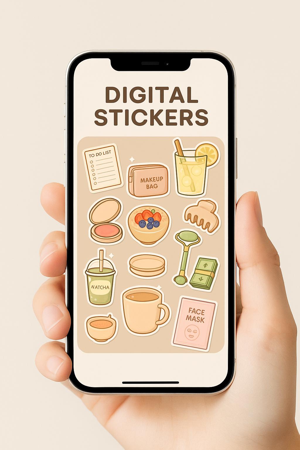 That Girl Digital Stickers | Kawaii Planner Stickers | 40 PNG Files ...