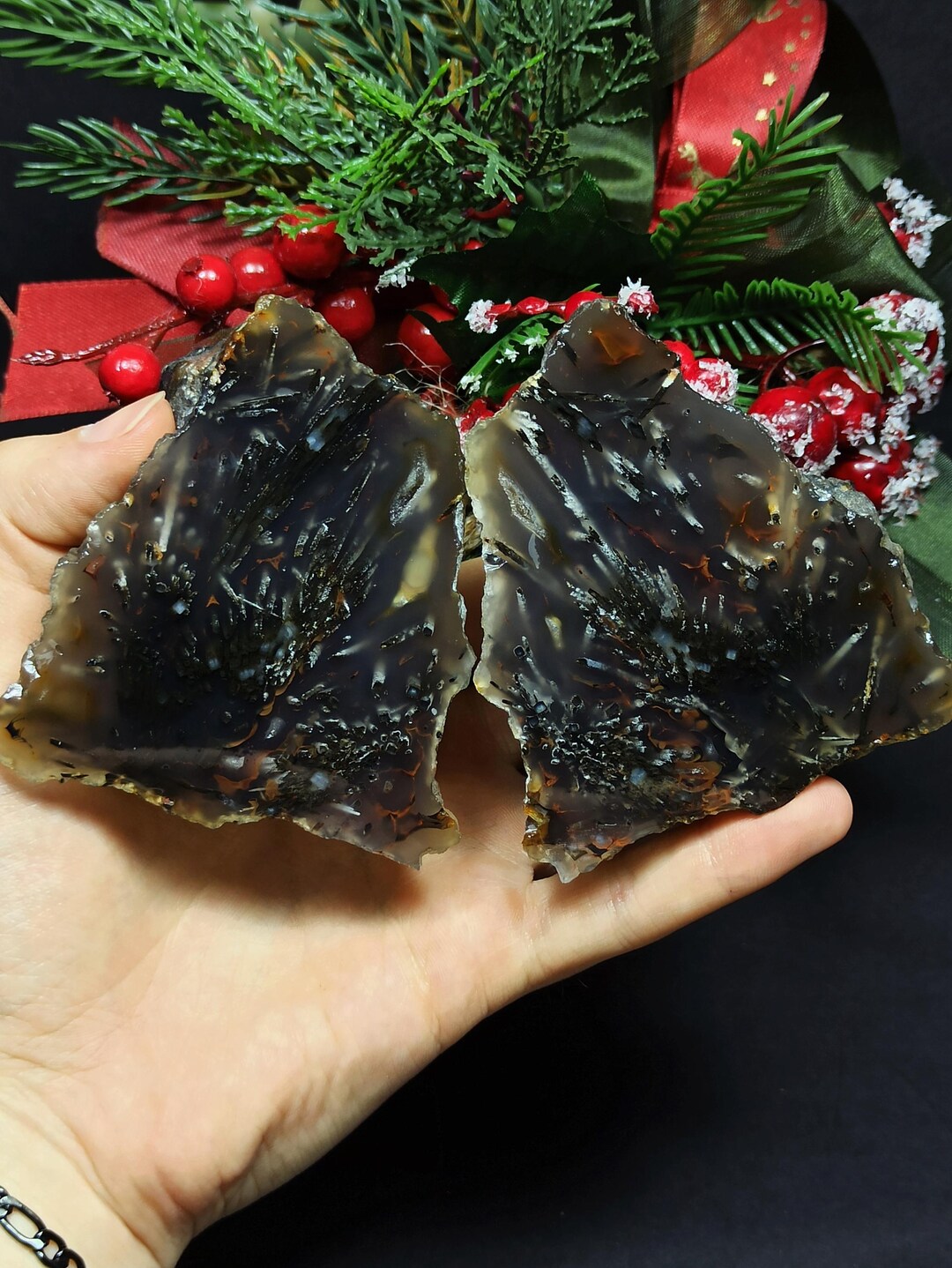 Turkish Stick Agate, Banded and Gray Stick Agate Specimen, Polished ...