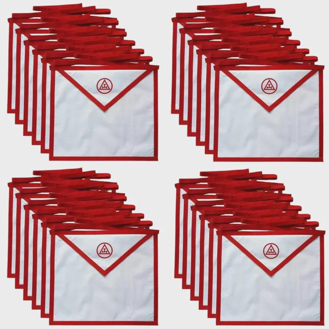 Royal Arch Masonic Aprons | Cotton Duck Cloth Red Printed Members ...