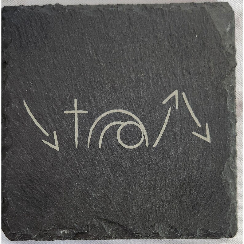Engraved Slate Coaster Bible Verse Coaster Christian Design Cross ...