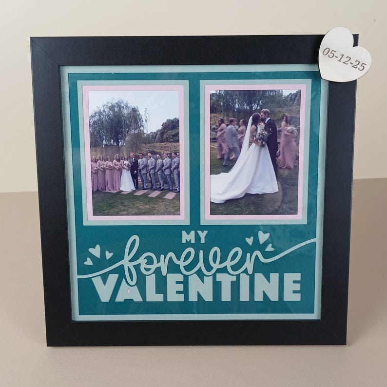 Valentine Custom Photo Frame Gift for Her Romantic Couple Portrait Gift ...