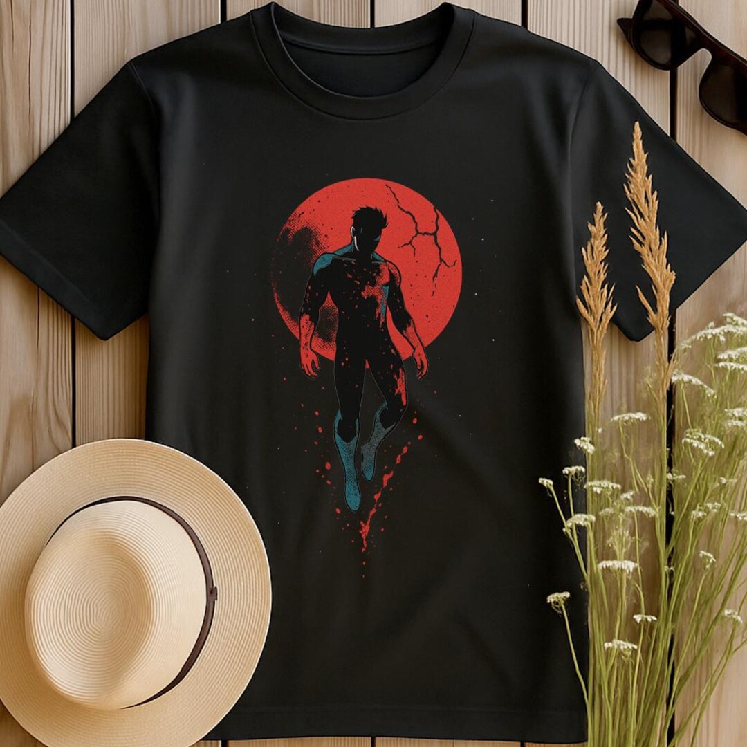 Invincible Shirt, Invincibles Space Scene Shirt, Mark Grayson Blood ...