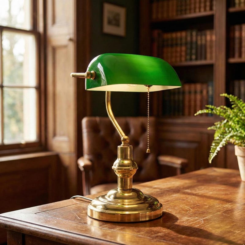 Bankers Lamp - Etsy