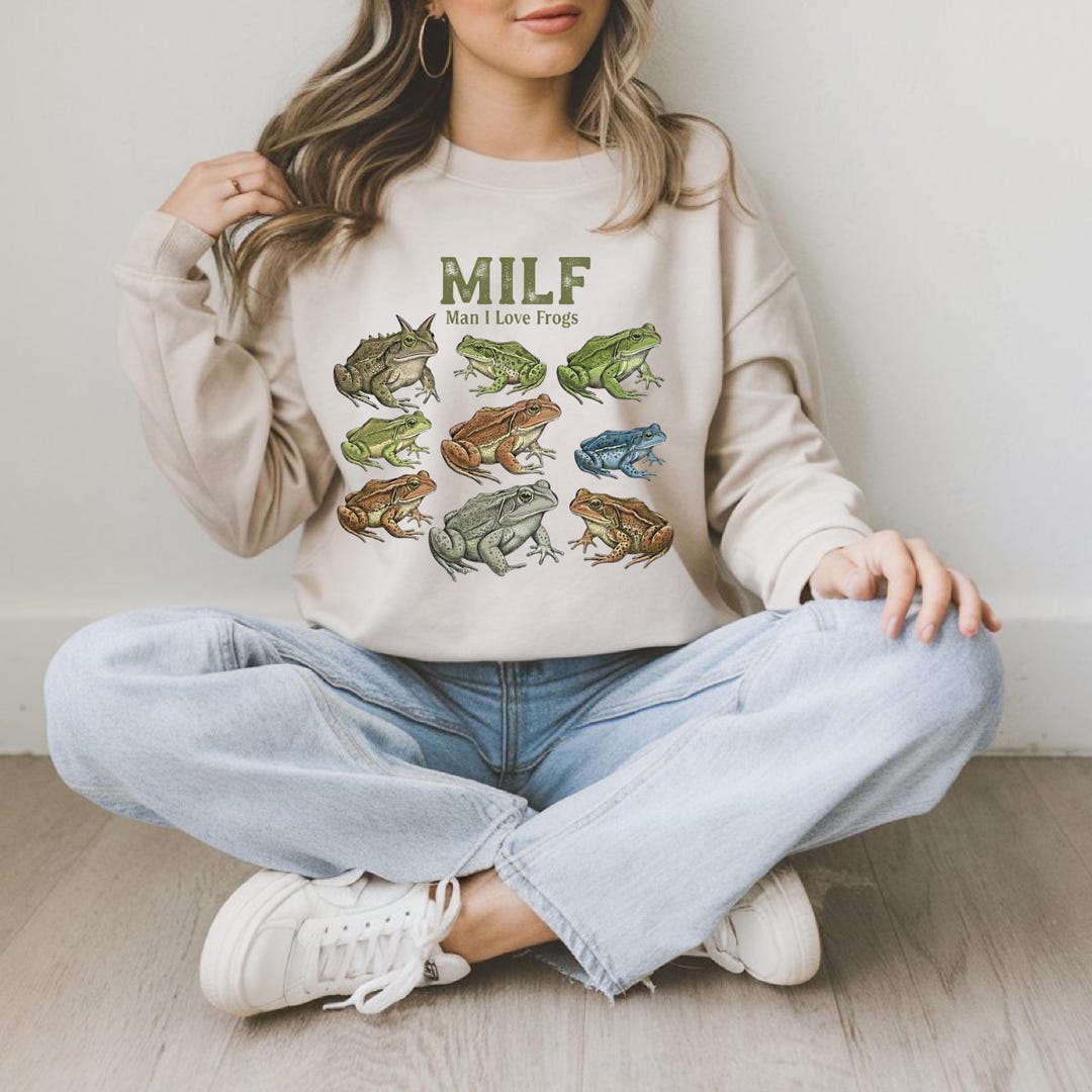 Man I Love Frogs Sweatshirt, Meme Frog Lover Gift - Etsy