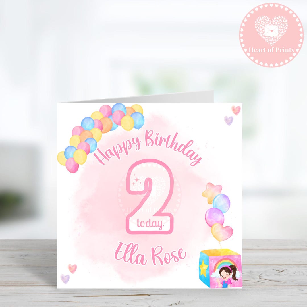 Personalised 6x6/a5 Miss Rachel Inspired Birthday Card - Etsy