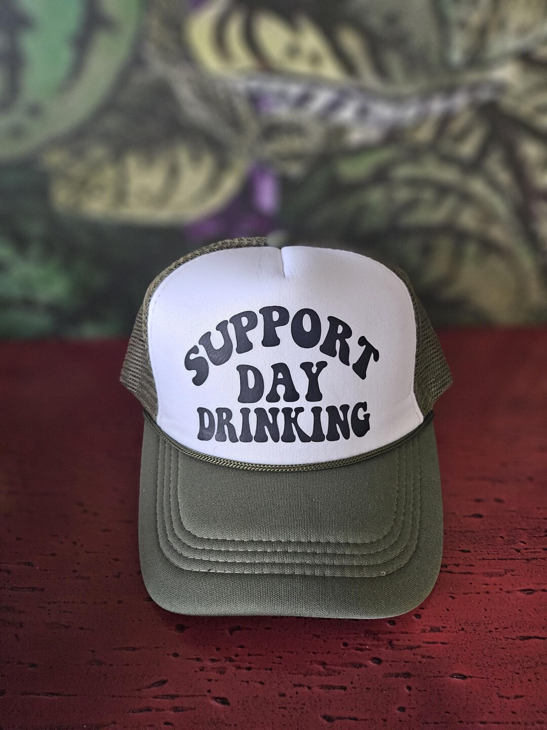 Support Day Drinking A-frame Snapback Hat - Etsy