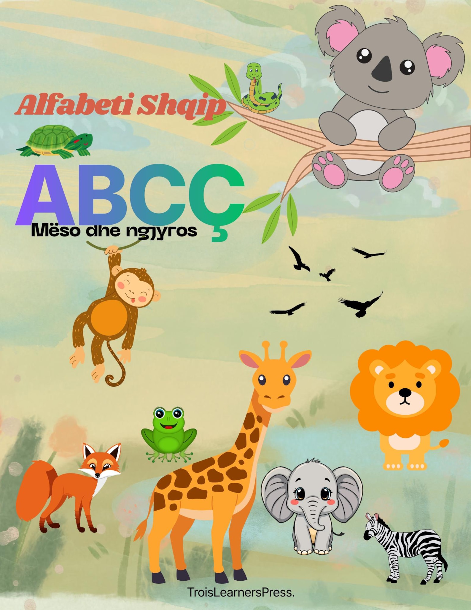 Albanian Alphabet Coloring Book for Kids | A-ZH | Alfabeti Shqip ...