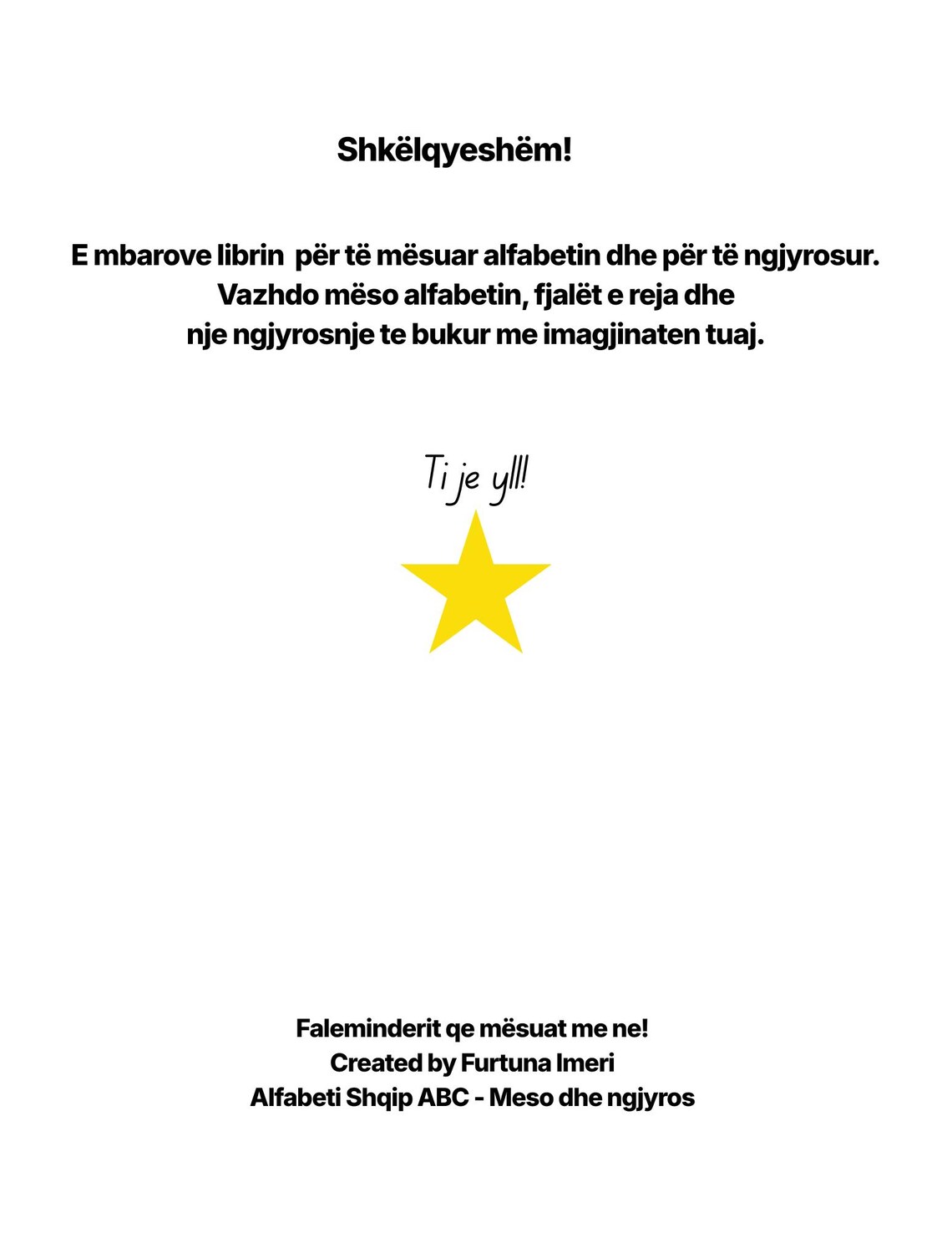Albanian Alphabet Coloring Book for Kids | A-ZH | Alfabeti Shqip ...