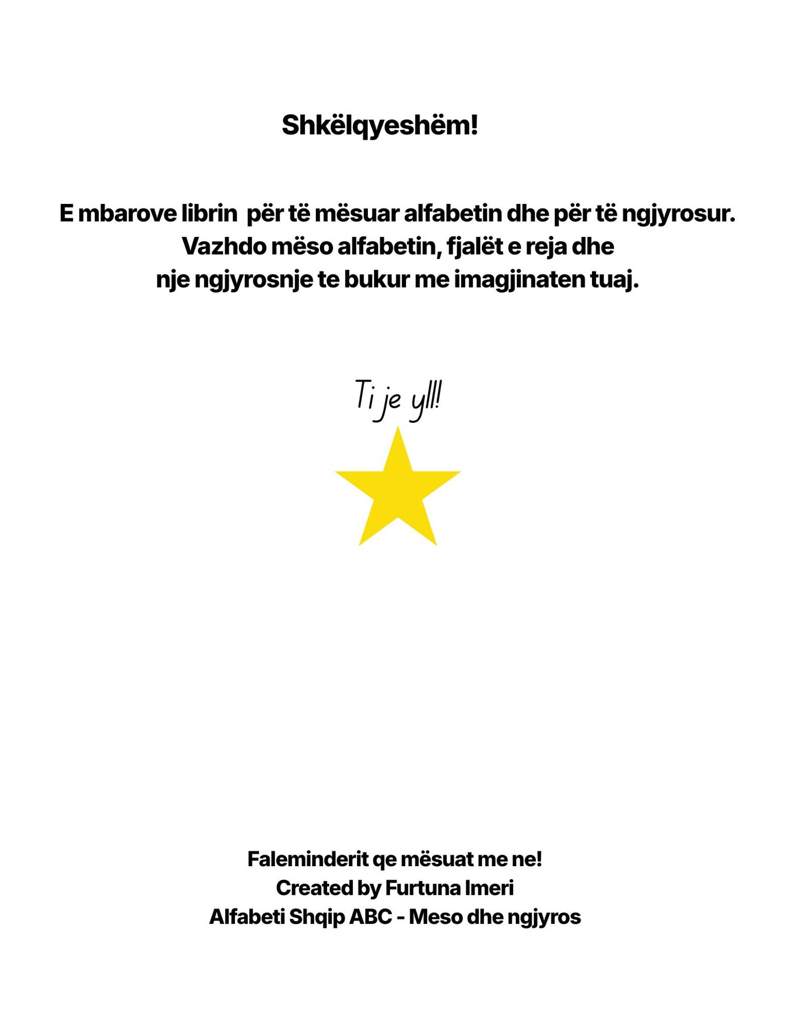 Albanian Alphabet Coloring Book for Kids | A-ZH | Alfabeti Shqip ...