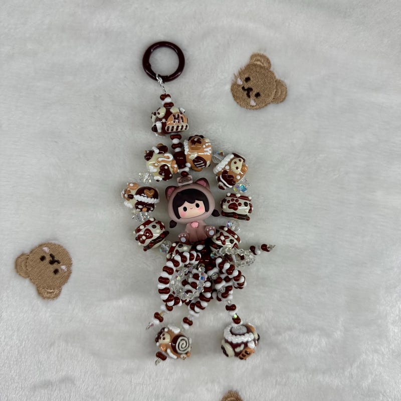 Hand Painted Beads Cute - Etsy