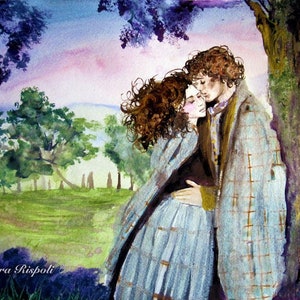 Set of Four Prints of Watercolor Paintings Scottish Heather Scottish ...