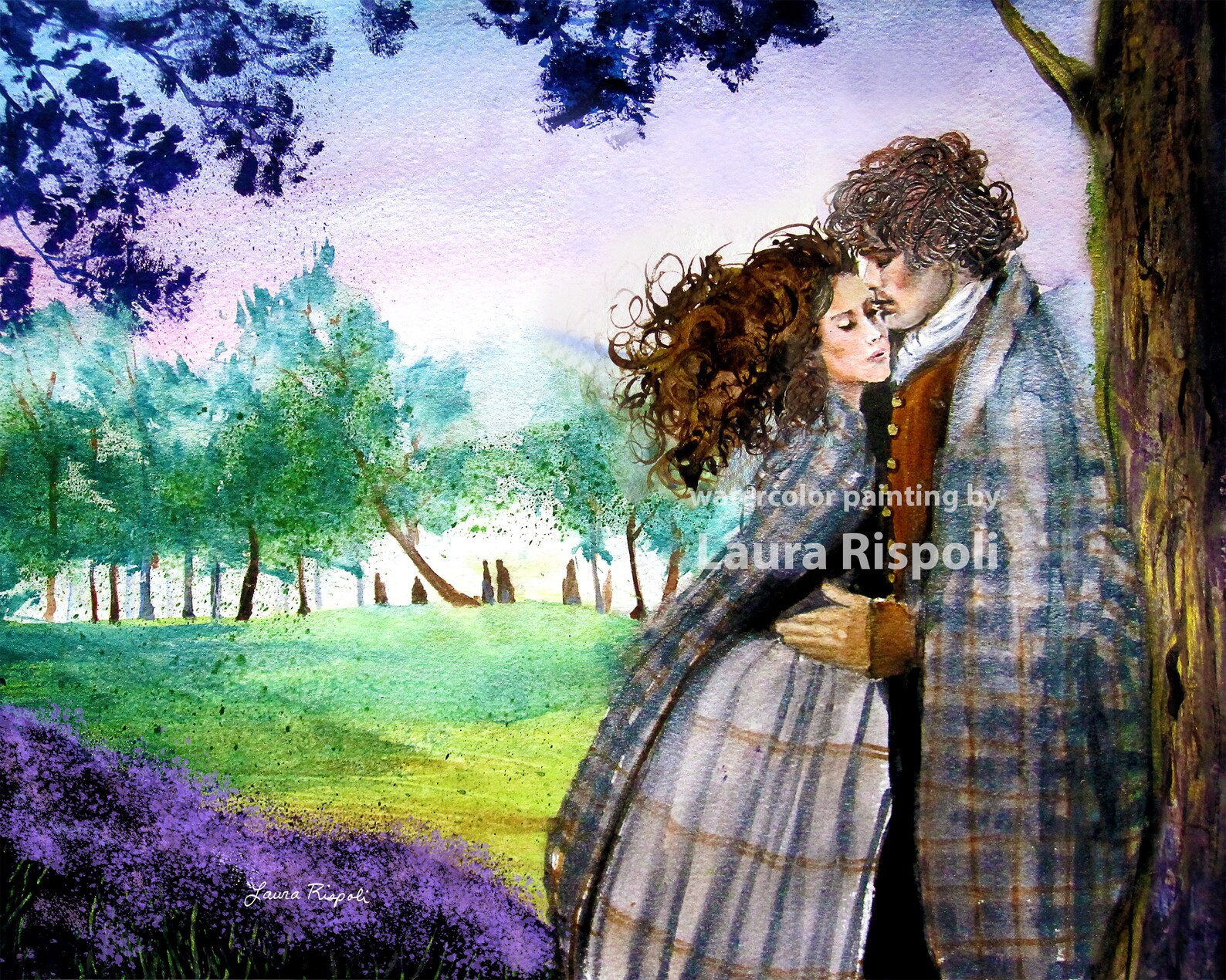 Print of Watercolor Painting by Laura Rispoli Love Two - Etsy