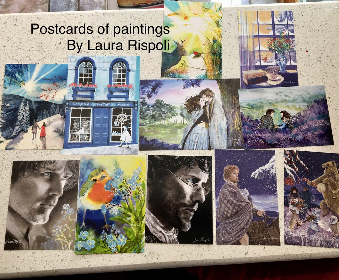 Variety Pack POSTCARDS of Artwork by Laura Rispoli Drawings and ...