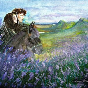 Set of Four Prints of Watercolor Paintings Scottish Heather Scottish ...