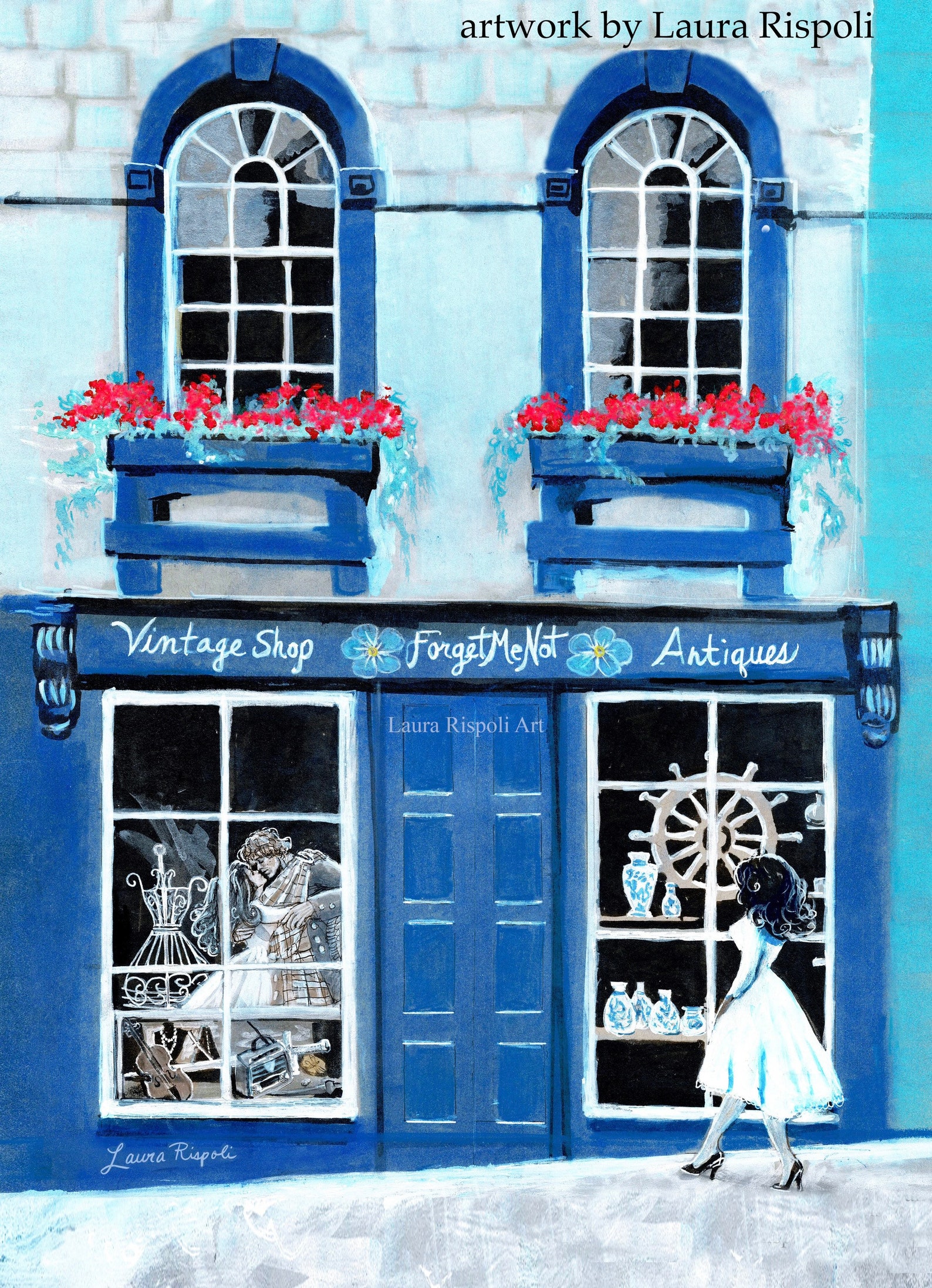 Variety Pack POSTCARDS of Artwork by Laura Rispoli Drawings - Etsy