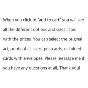 Print or Cards or Postcards of Watercolor Painting Art by Laura Rispoli ...