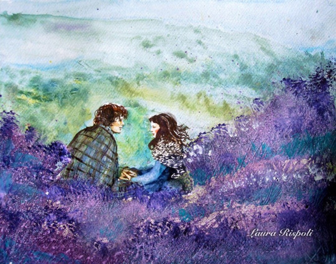 4 Different Prints of Watercolor Paintings Scottish Heather, Wee Herbs ...