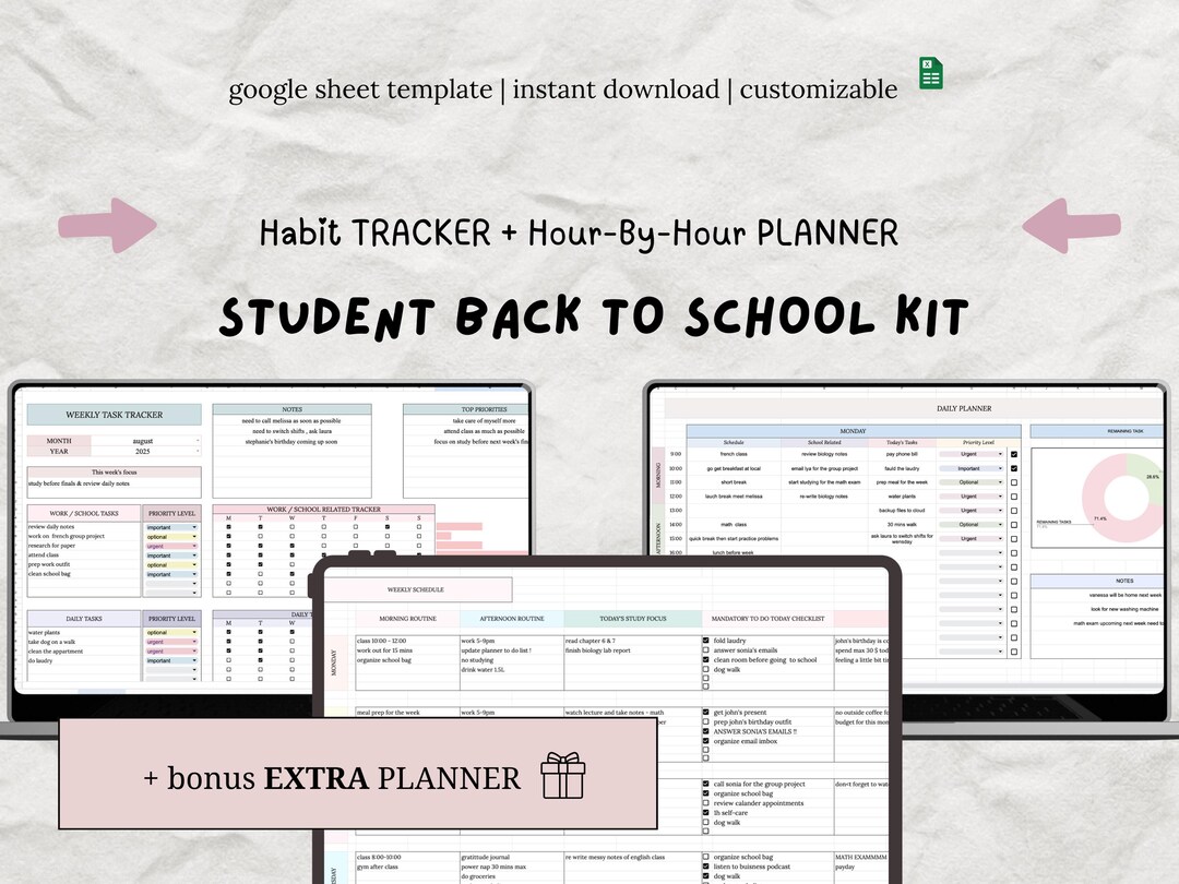 Ultimate Back to School Googlesheet Template , Spreadsheets for ...