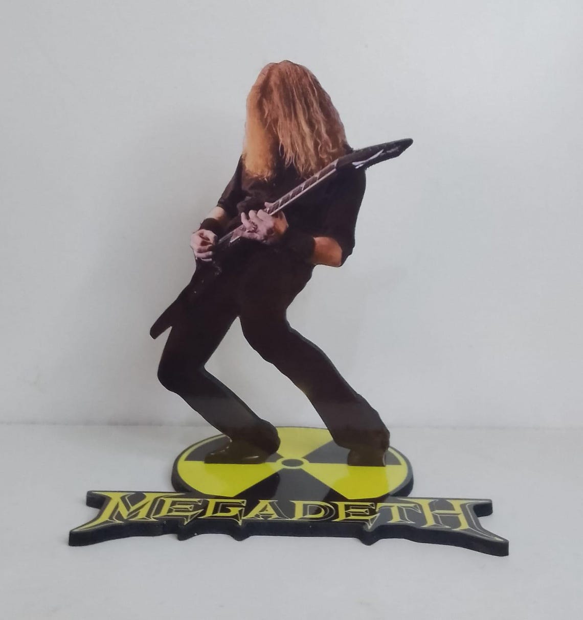 DAVE MUSTAINE 8" DISPLAY Standee Megadeth Cutout Figure Decor Standup ...