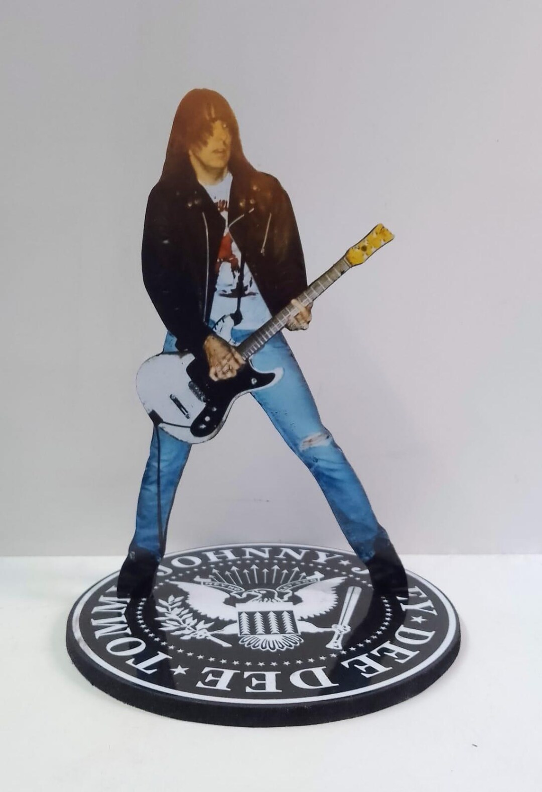 JOHNNY RAMONE 8" DISPLAY Standee Cutout Figure the Ramones Decor ...