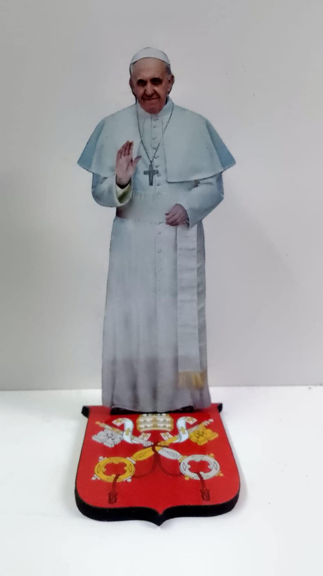 POPE FRANCIS 8" DISPLAY Standee Cutout Figure Francisco Decor Vatican ...