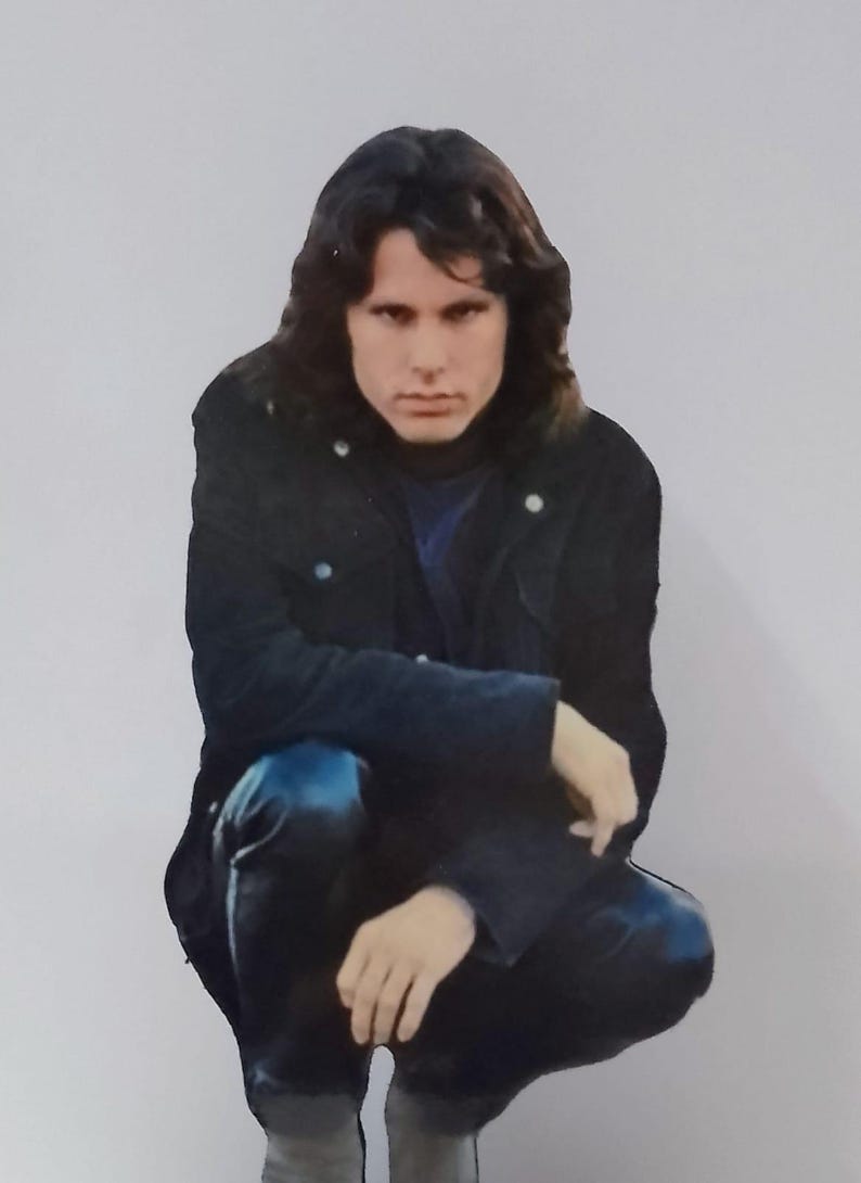 JIM MORRISON 8" DISPLAY Standee Cutout Figure the Doors Decor Standup ...
