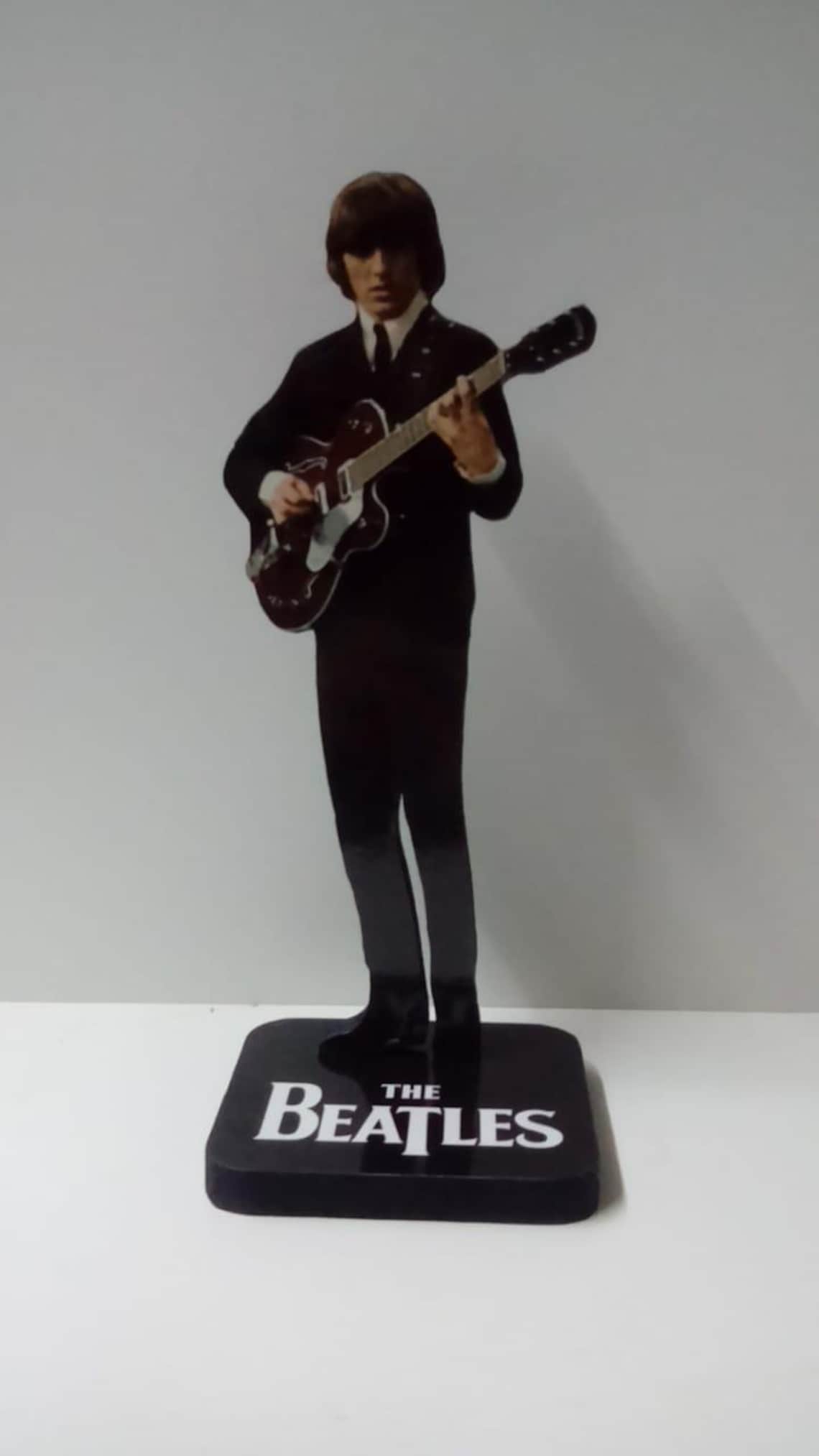 4 X THE BEATLES 8" DISPLAY Standees Cutout Figures Decor Standup Lennon ...