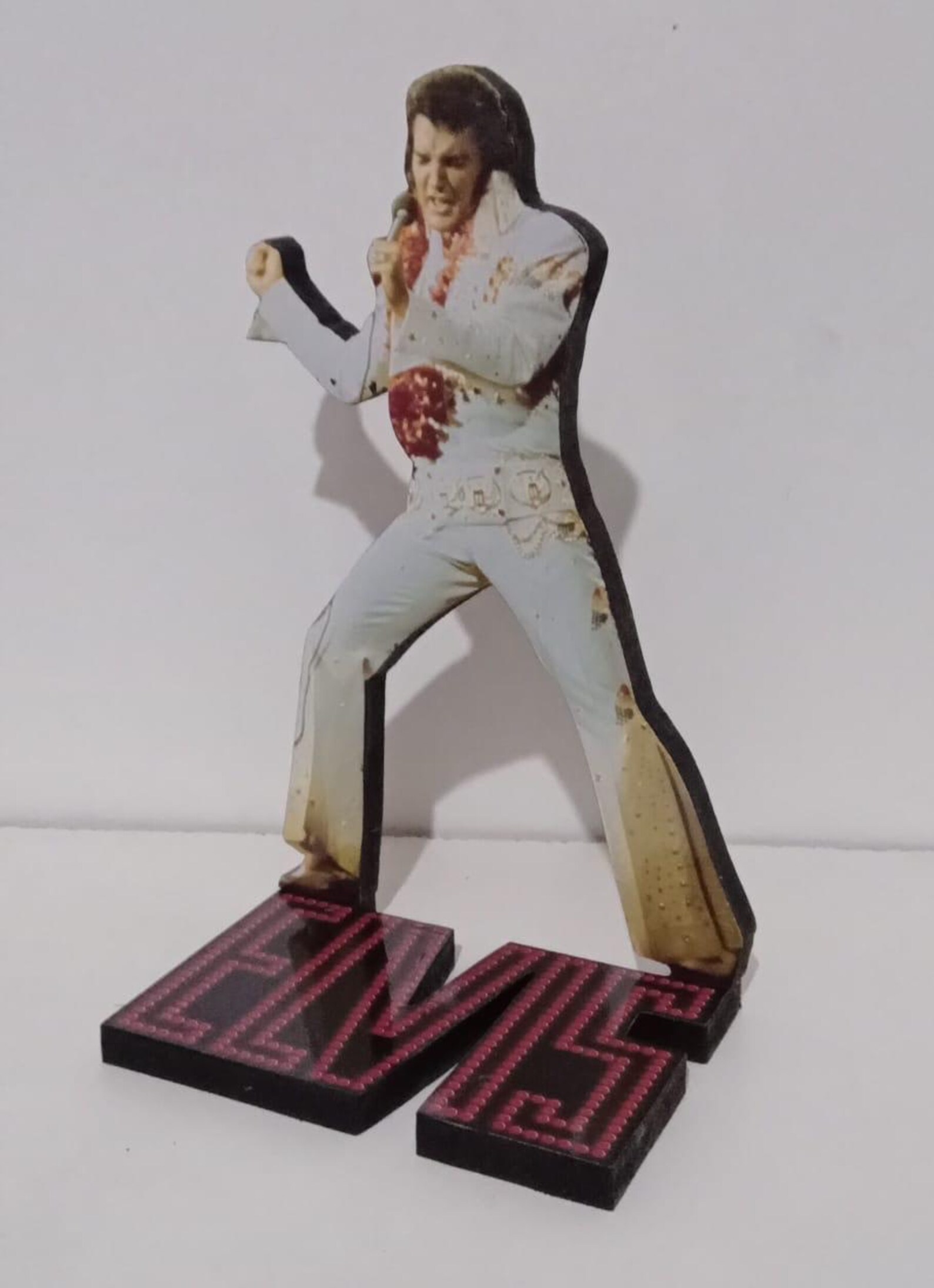 ELVIS PRESLEY 8" DISPLAY Standee Cutout Figure Decor Standup Rock ...