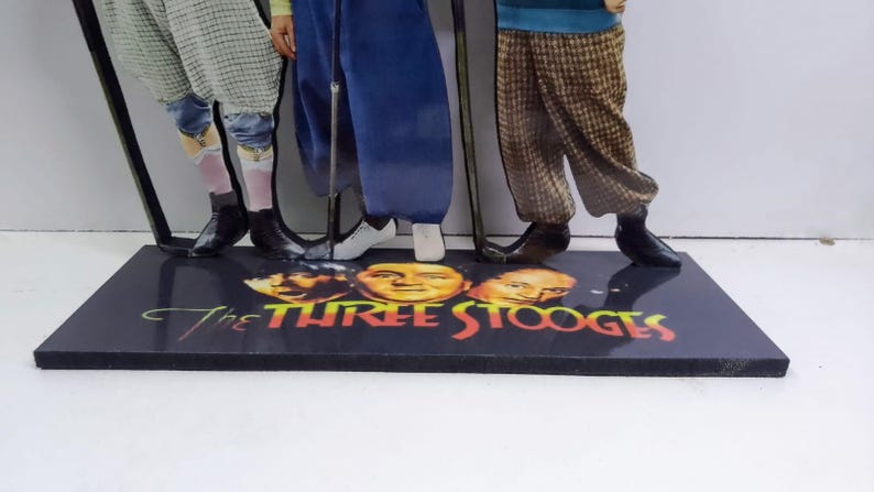 The THREE STOOGES 8" DISPLAY Standee Cutout Figure Decor Standup Comedy ...