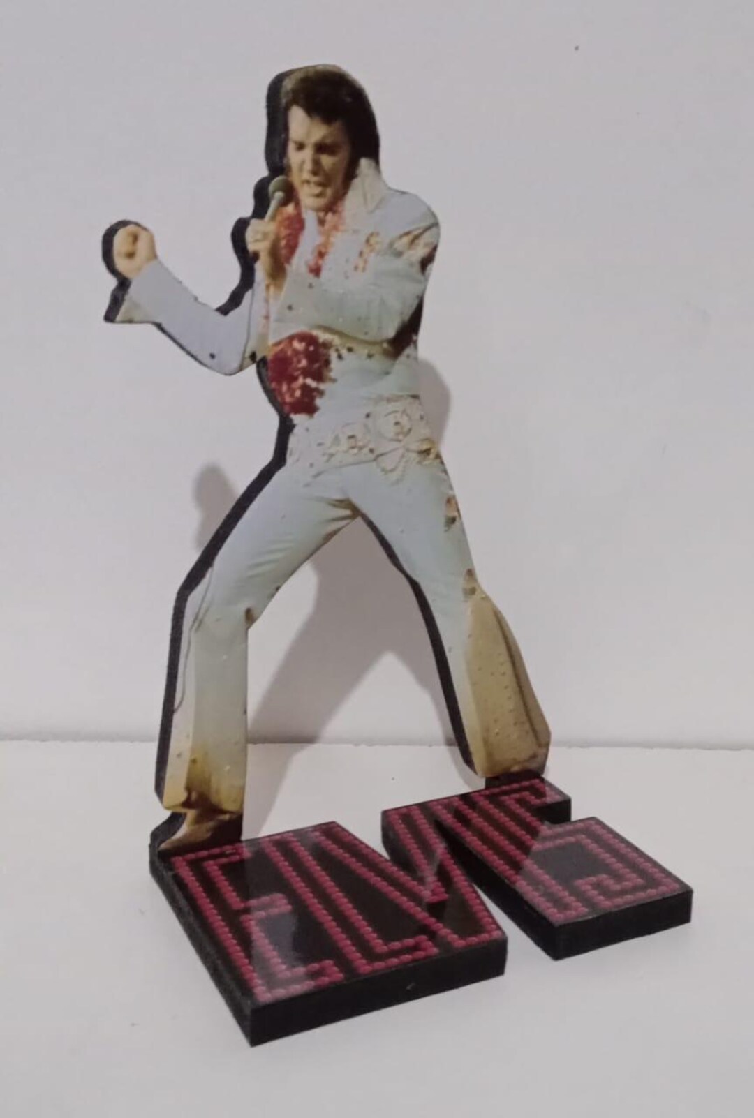 ELVIS PRESLEY 8" DISPLAY Standee Cutout Figure Decor Standup Rock ...